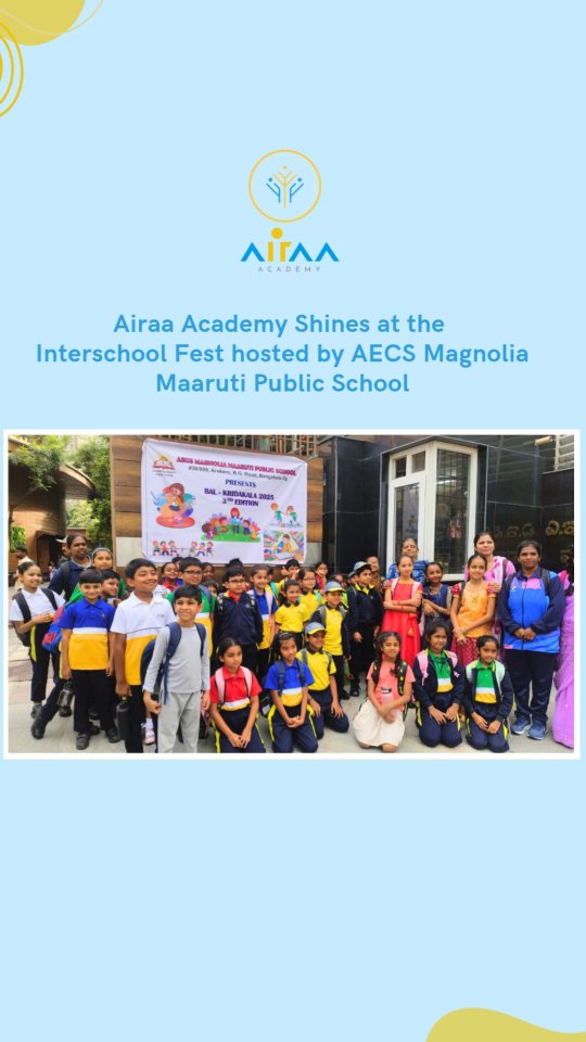 Airaa Academy- Best CBSE based Montessori School in South Bangalore